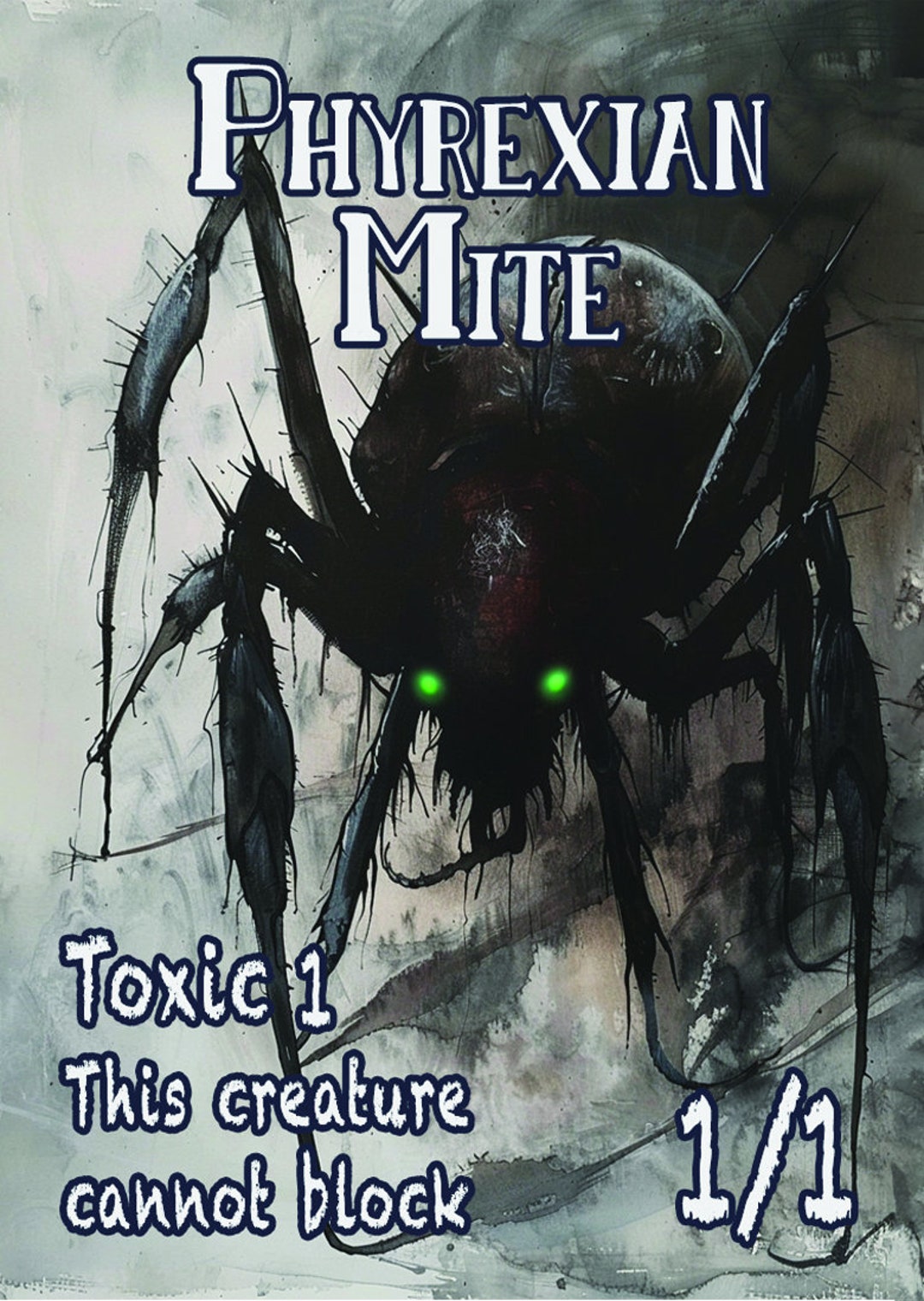 Phyrexian Mite Token, Magic the Gathering Full Frame Card! - Etsy