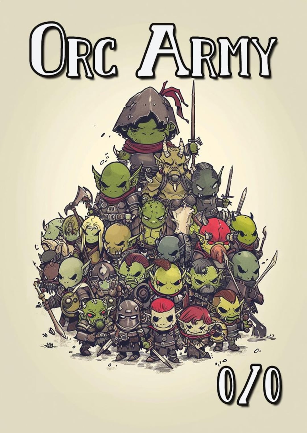 Orc Army Token, Magic the Gathering Full Frame Card! - Etsy