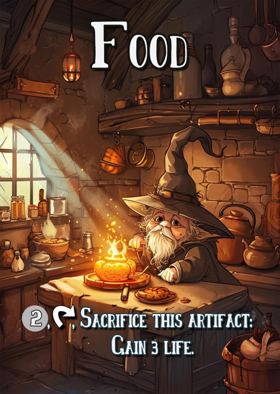 Food Token, Magic the Gathering Full Frame Card! - Etsy
