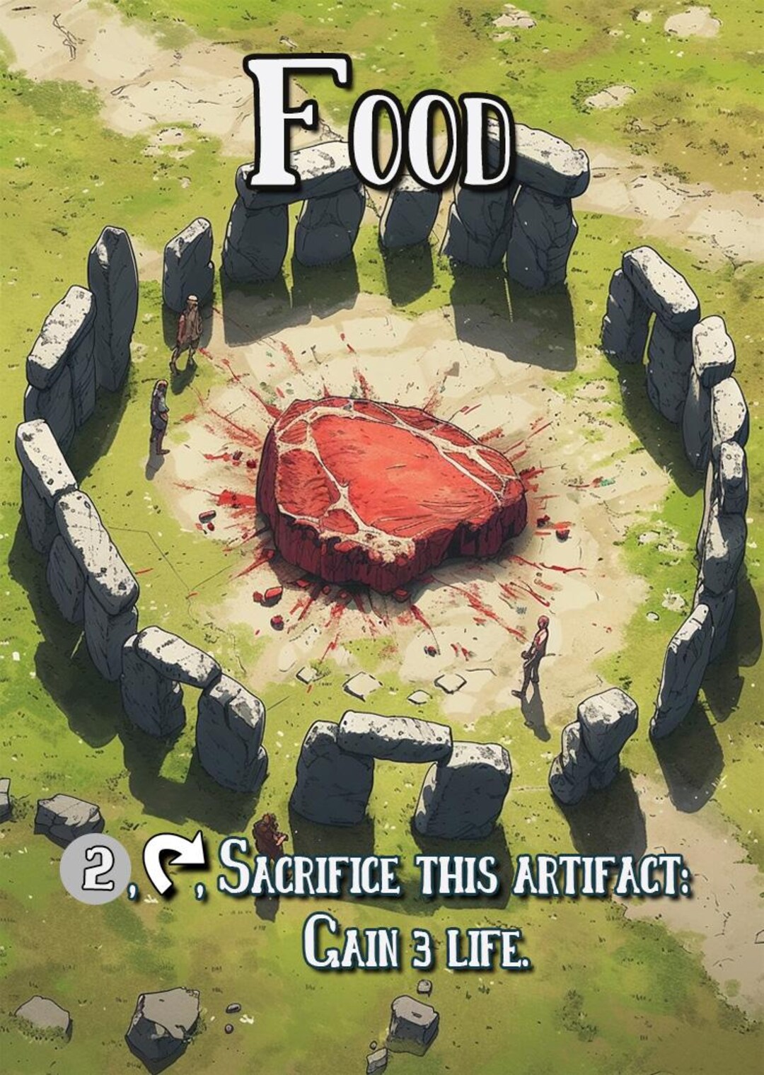 Food Token, Magic the Gathering Full Frame Card! - Etsy