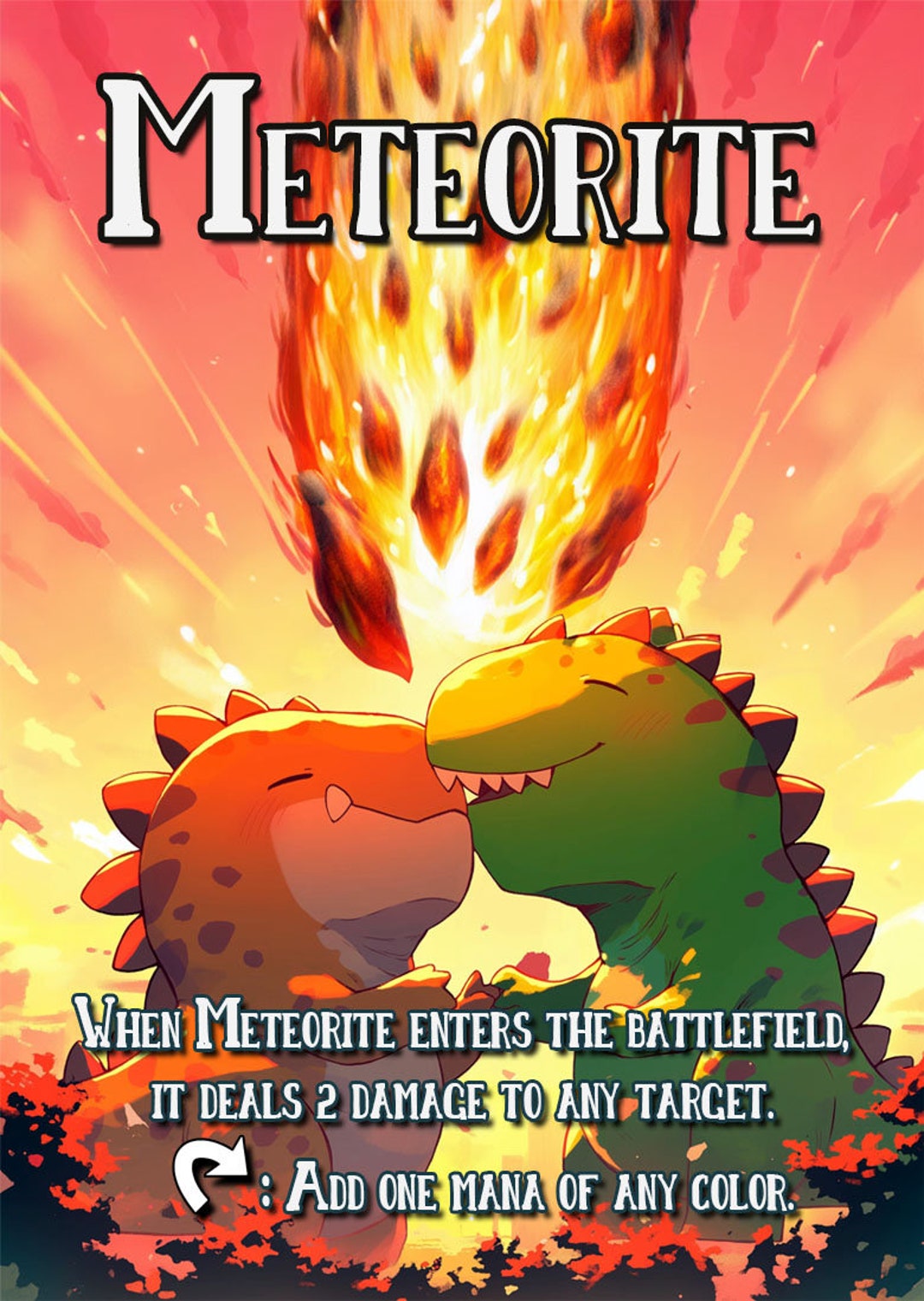 Meteorite Token, Magic the Gathering Full Frame Card! - Etsy