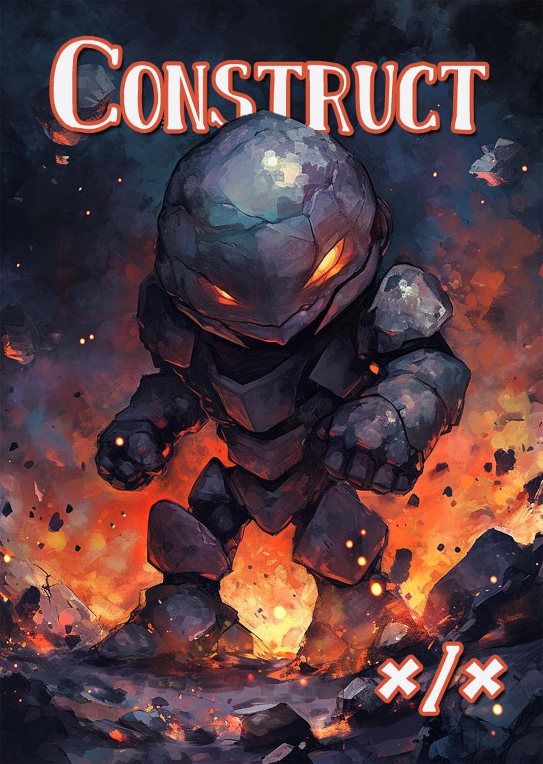 Construct Token, Magic the Gathering Full Frame Card! - Etsy