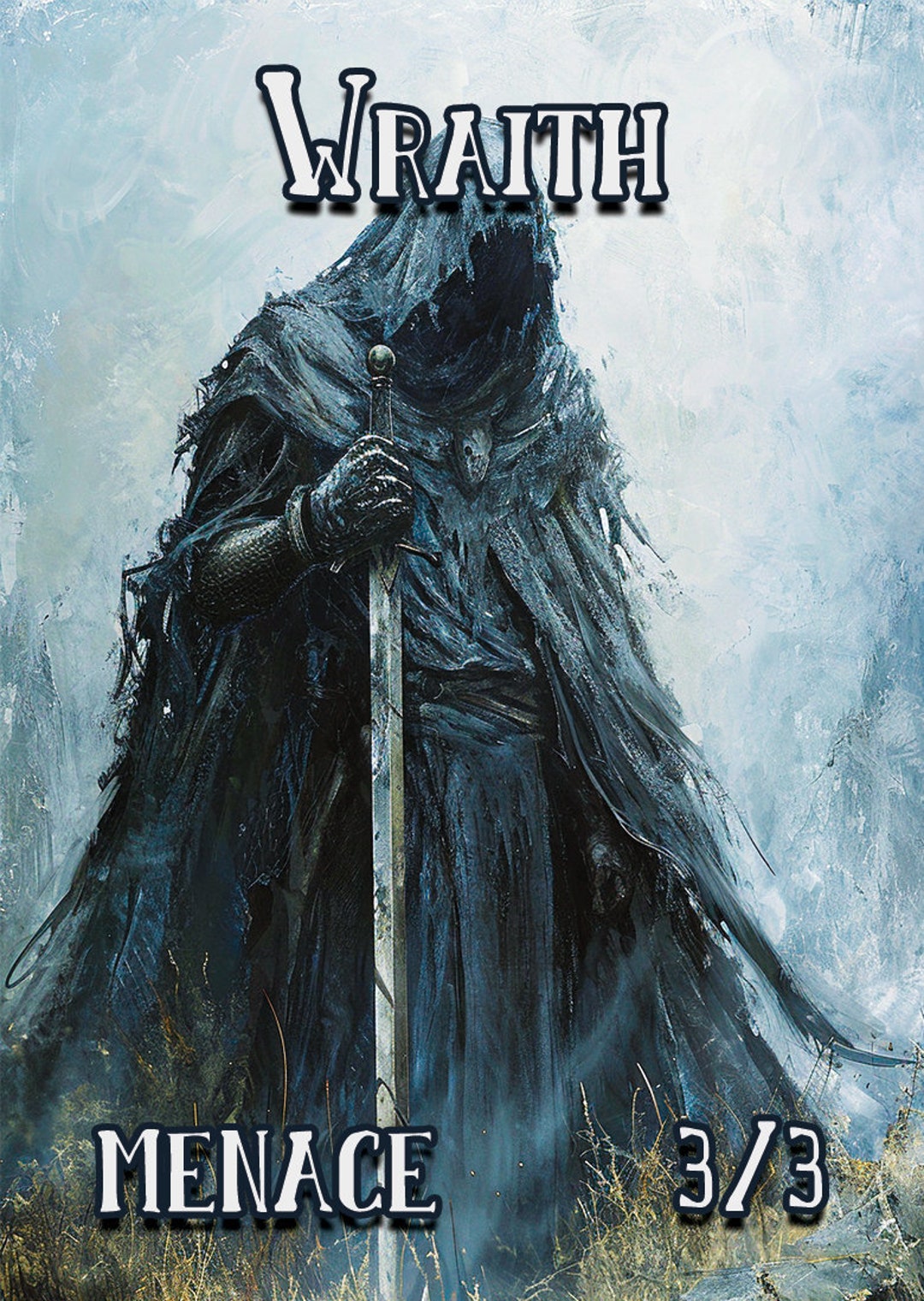 Wraith Token, Magic the Gathering Full Frame Card! - Etsy