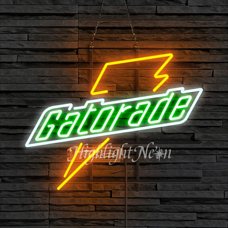 Gatorade Neon Lights Sign Art Neon Sign Home Decor Wall Art ...