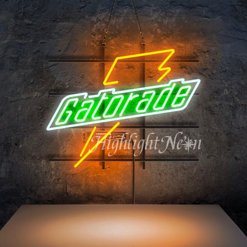 Gatorade Neon Lights Sign Art Neon Sign Home Decor Wall Art ...