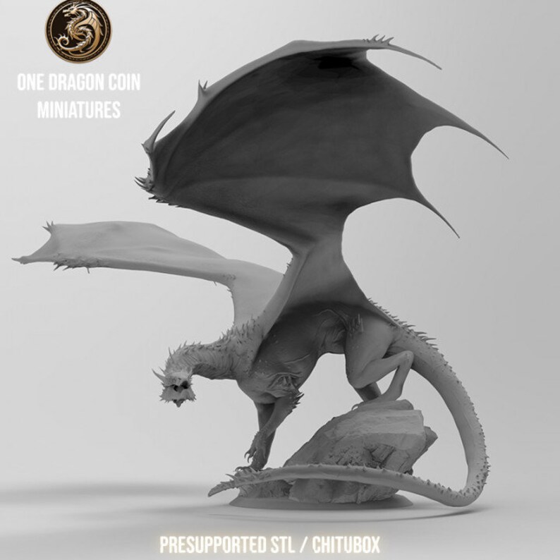 Vorondax Terror of the Peaks Variable Scale Resin Miniature 12K Resolution Dnd Pathfinder ...