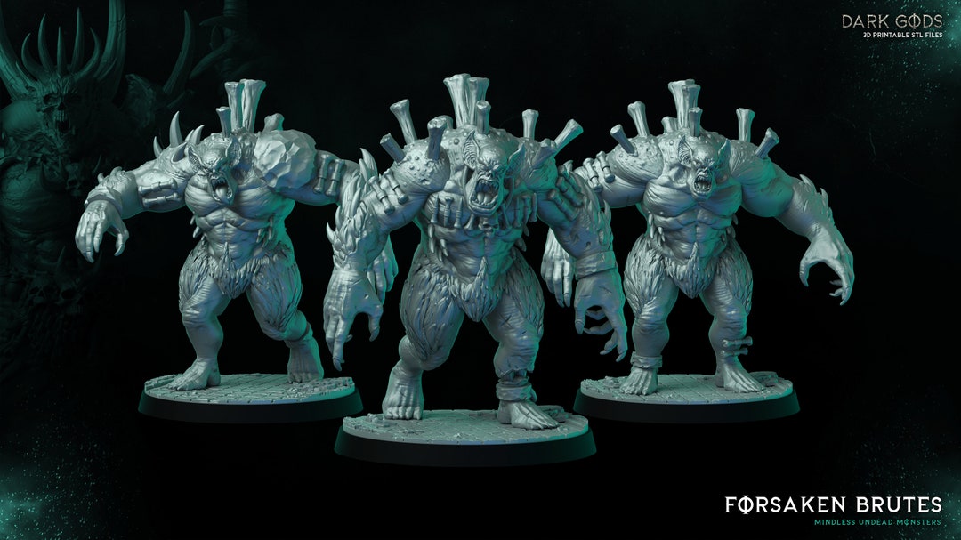 Forsaken Brutes/winged Forsaken Brutes Set 50mm Resin Miniature 12K ...