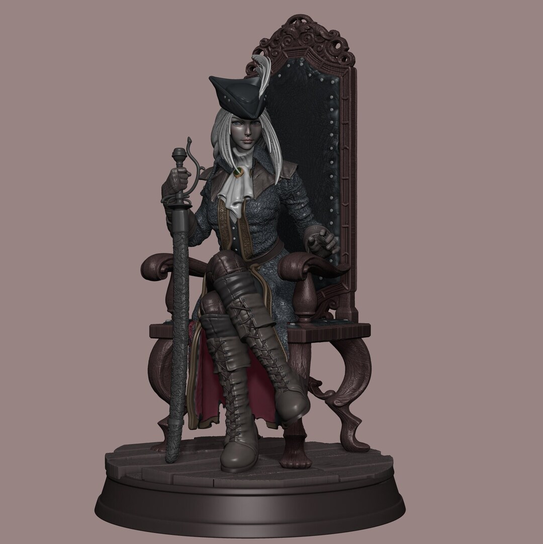 Lady Marie 32mm & 75mm Miniature 12K Resolution Dungeons and Dragons ...