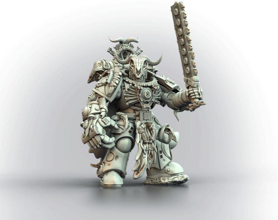 Space Marine Ram Tribe 32mm Scale Resin Miniature 14K Resolution ...