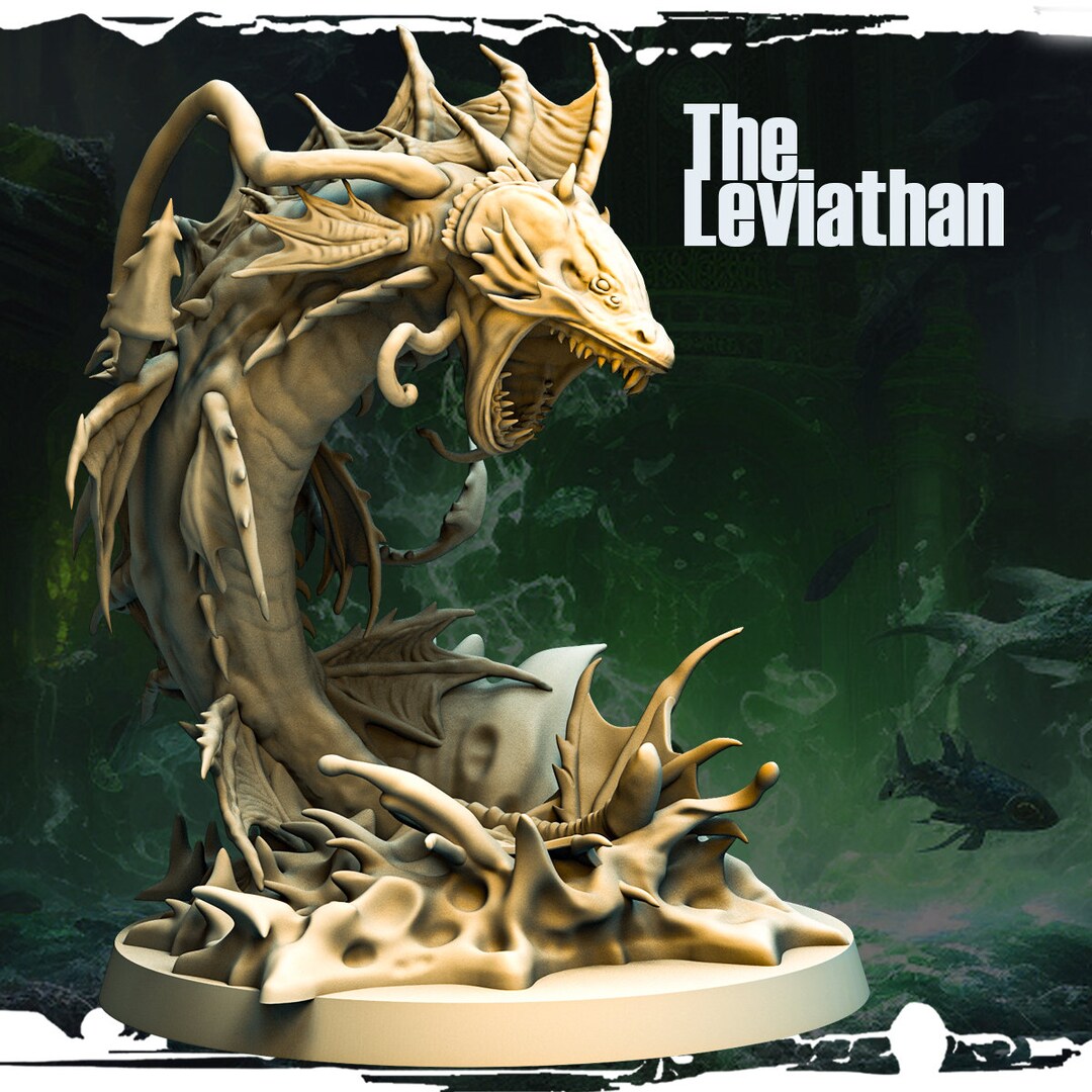 The Leviathan 50mm Miniature 14K Resolution Dungeons and Dragons ...