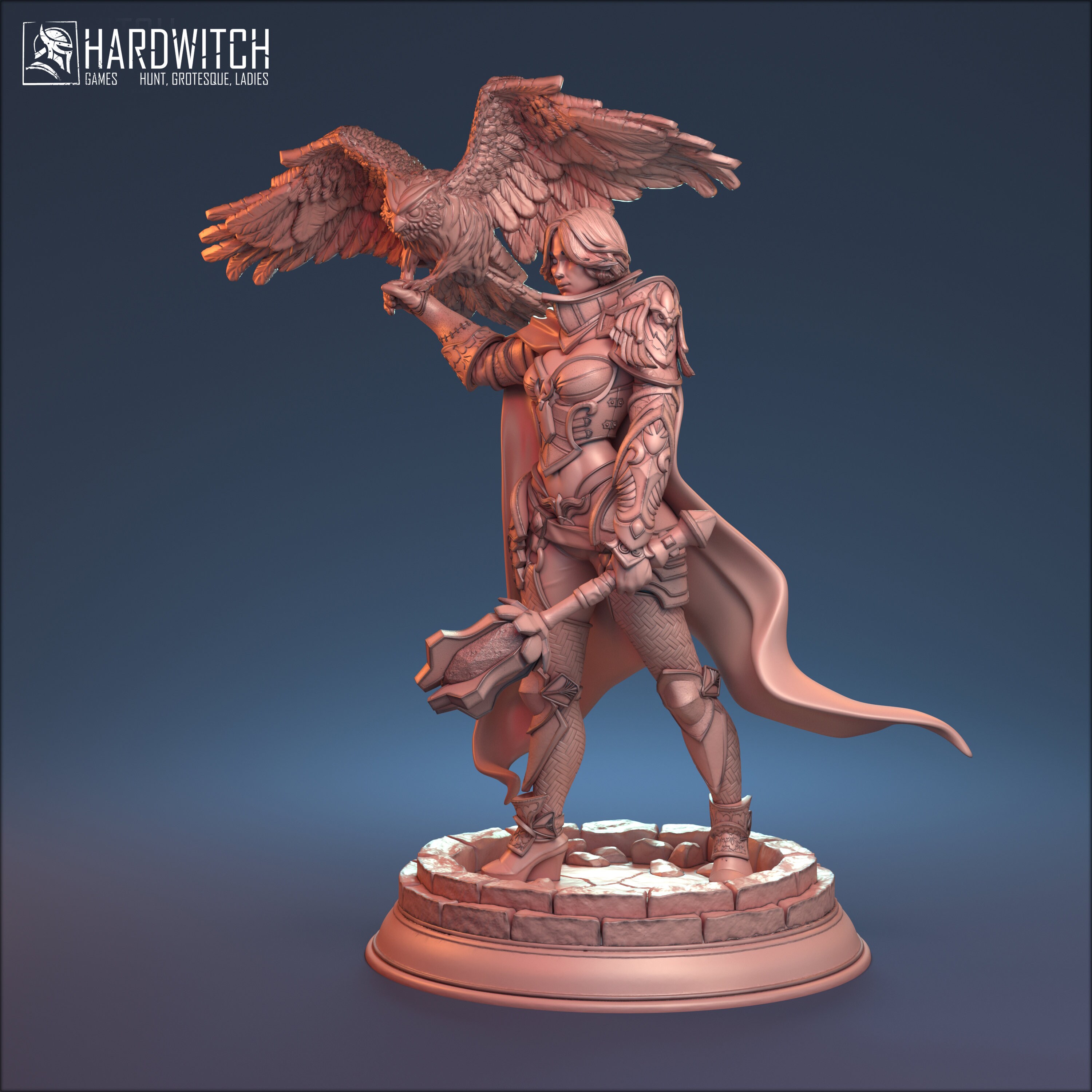 Caitlin 32 & 75mm Scale Resin Miniature 12K Resolution Dnd Pathfinder ...