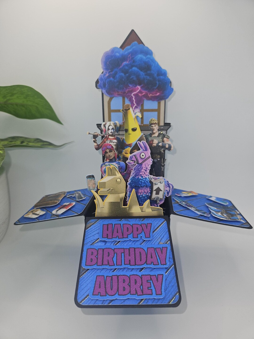 FN Gaming 3D Birthday Greeting Box Card Party Decoration Keepsake Gift ...