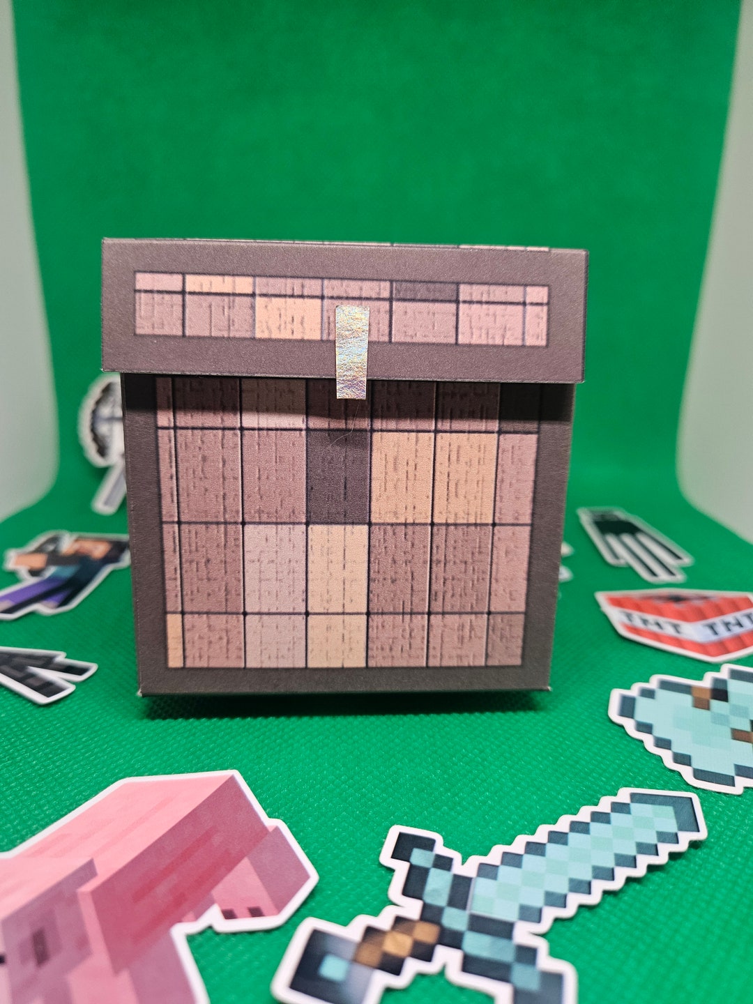 Minecraft Treasure Chest Party Favor Box and Stickers - Etsy
