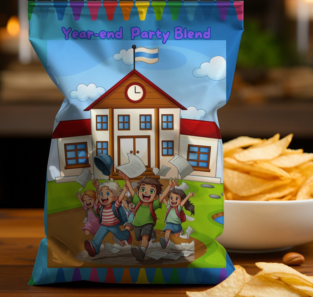 End of School Celebration Chip Bag Digital Download - Etsy