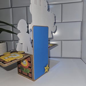 Mario Personalized Birthday Card 3D Box Card Customizable With Name - Etsy