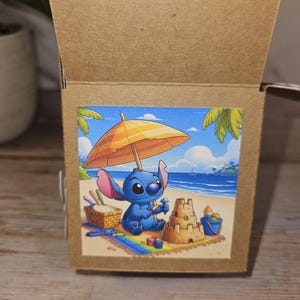 Stitch Birthday 3D Pop-up Singing QR Code Box Card Personalized With ...