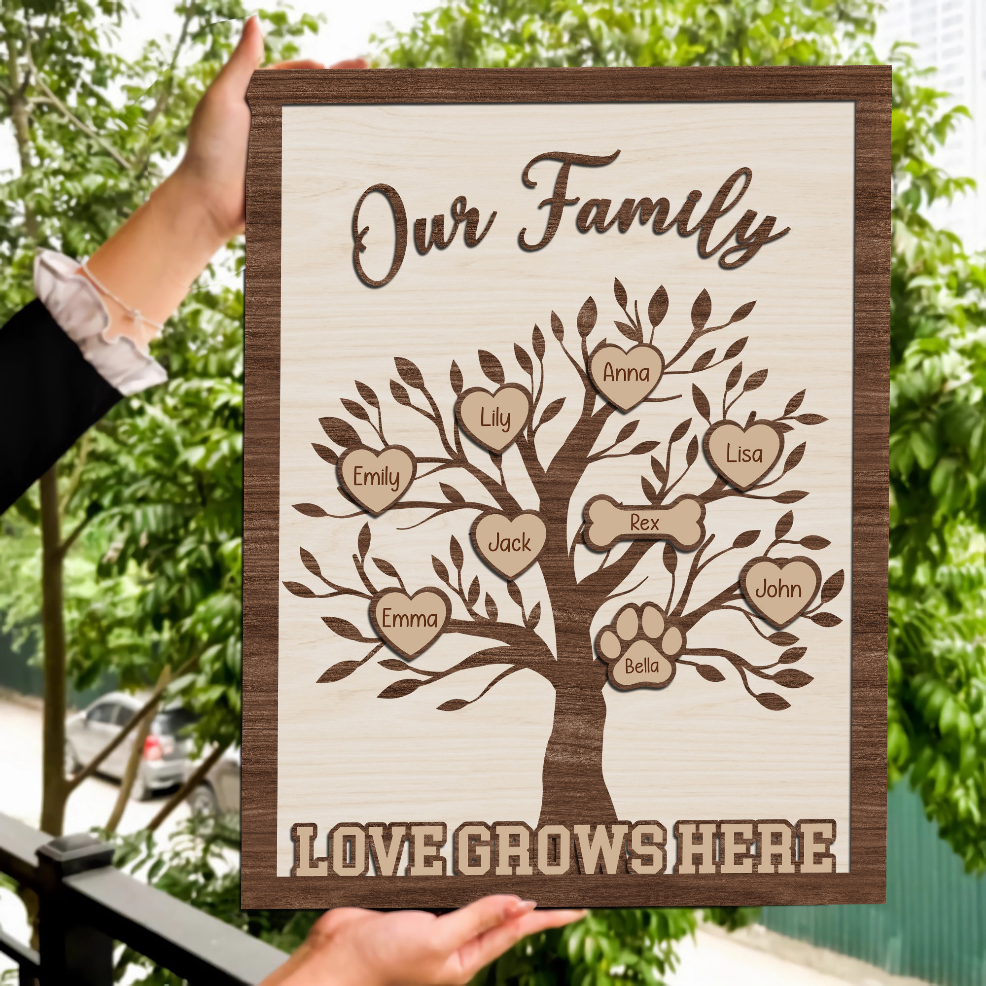 Custom Family Tree Sign, Family Keepsake, Mother's Day Gift, Family ...