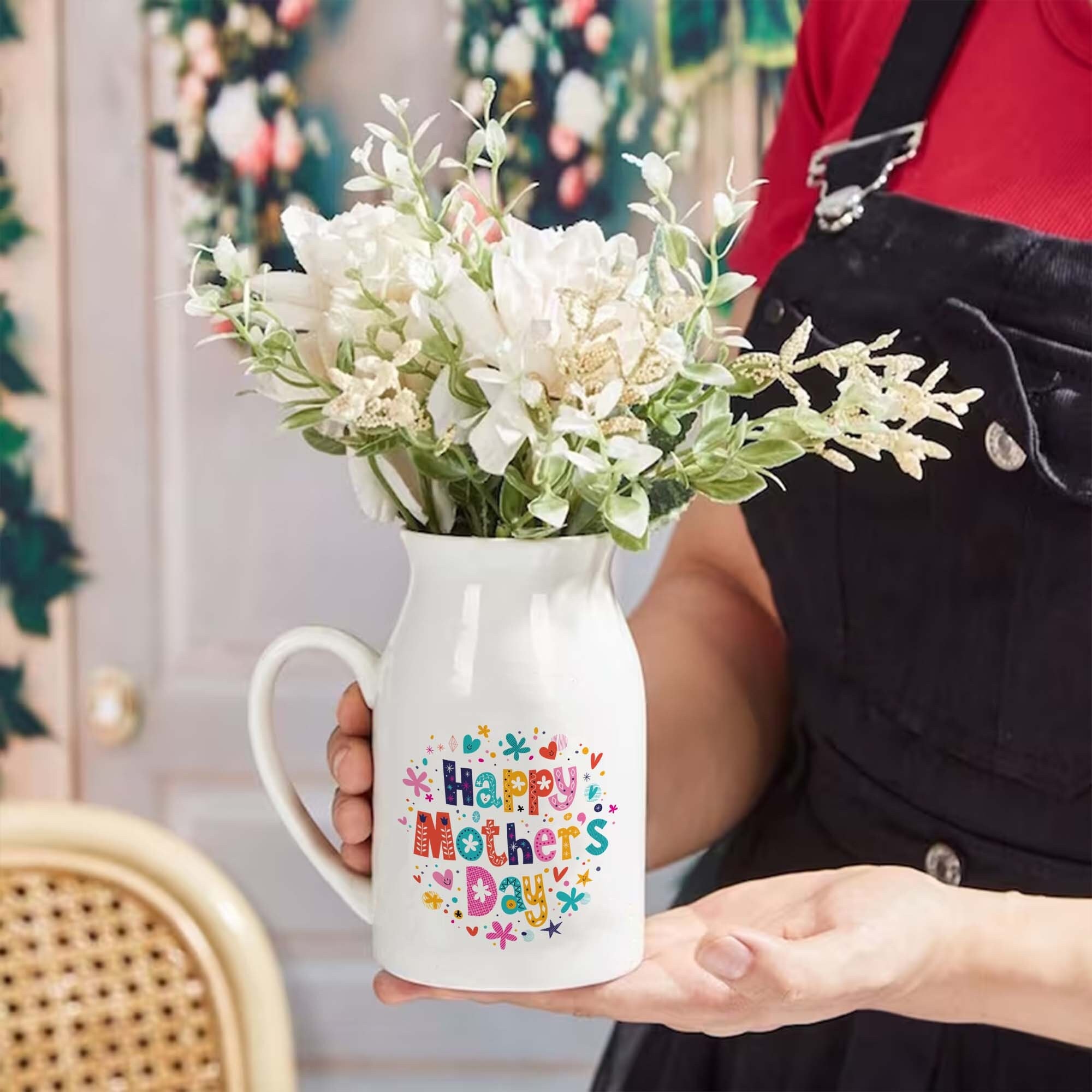 Happy Mother's Day Vase, Flower Vase for Mom, Mummy Vase Gift ...