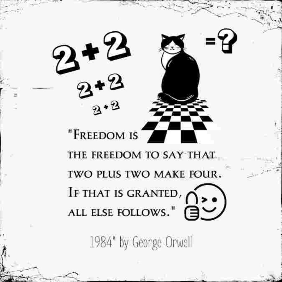 Orwell Book Quote 1984 Freedom Quote SVG, PNG, EPS, Pdf Instant ...
