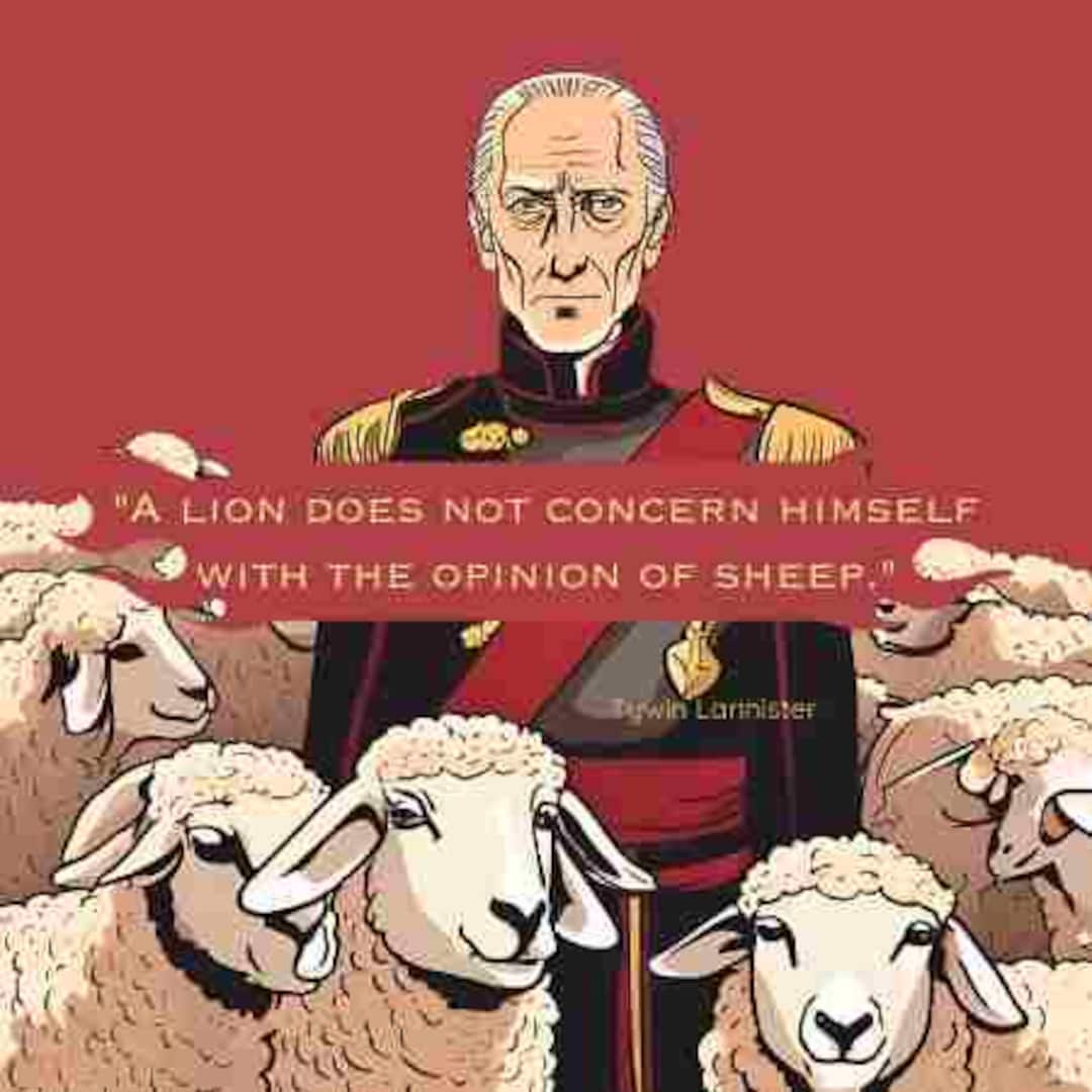 A Lion Does Not Concern Himself With the Opinion of Sheep Motivational ...