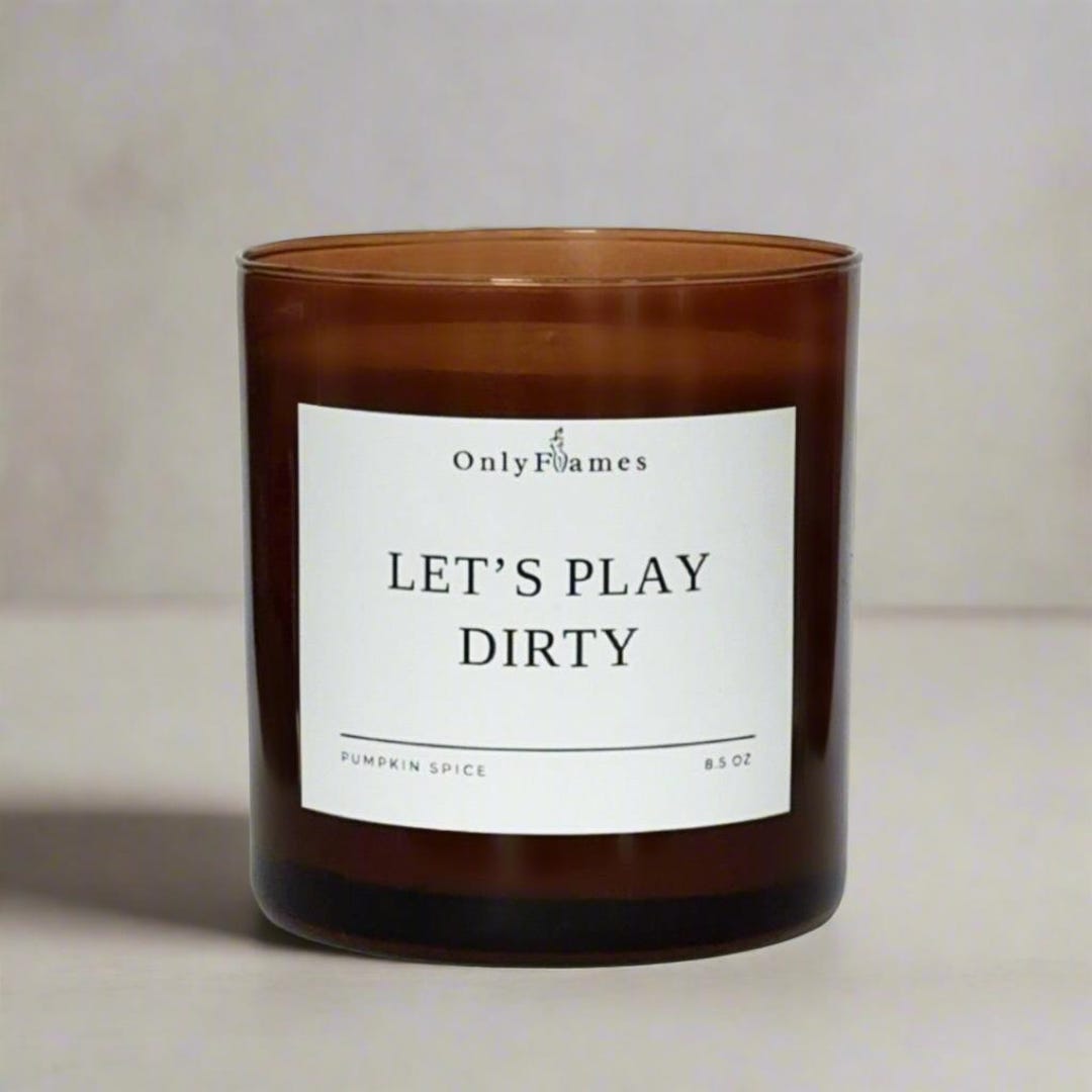 Let's Play Dirty Candle | Sexy Candle | Pumpkin Spice Scented Candle ...