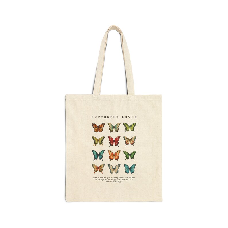 Butterfly Tote Bag, Aesthetic Insect Canvas Bag, Perfect for Shopping ...