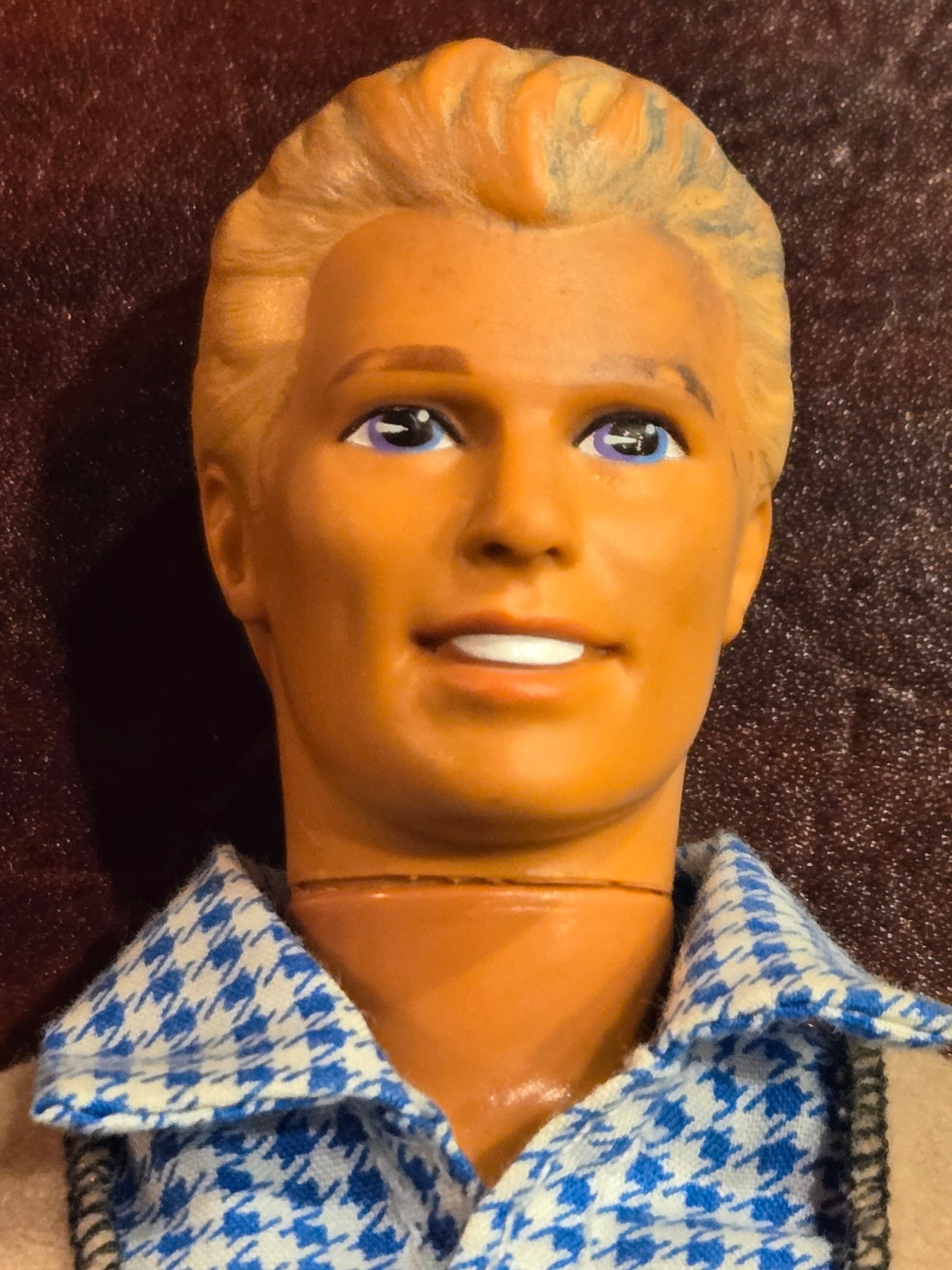 1991 Mattel Ken Doll With 1968 Indonesian Body Great Shape With Western ...
