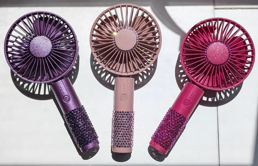 Embellished Fan|rhinestone Fan|bridesmaids & Groomsmen Gift|wedding ...