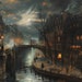 England in the 1800s at Night - Etsy