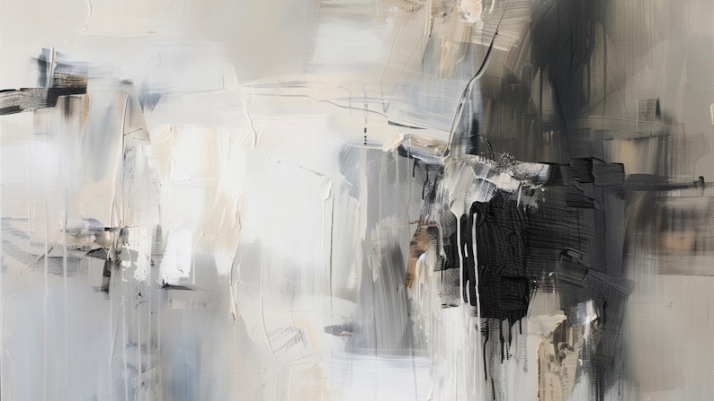 Neutral Color Palettes Modern Abstract Art - Etsy