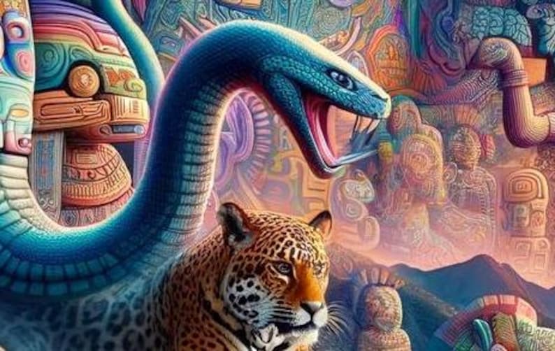 Ancient Aztec Jaguar Spirit Art Surreal Nature Adventure With Cherokee ...