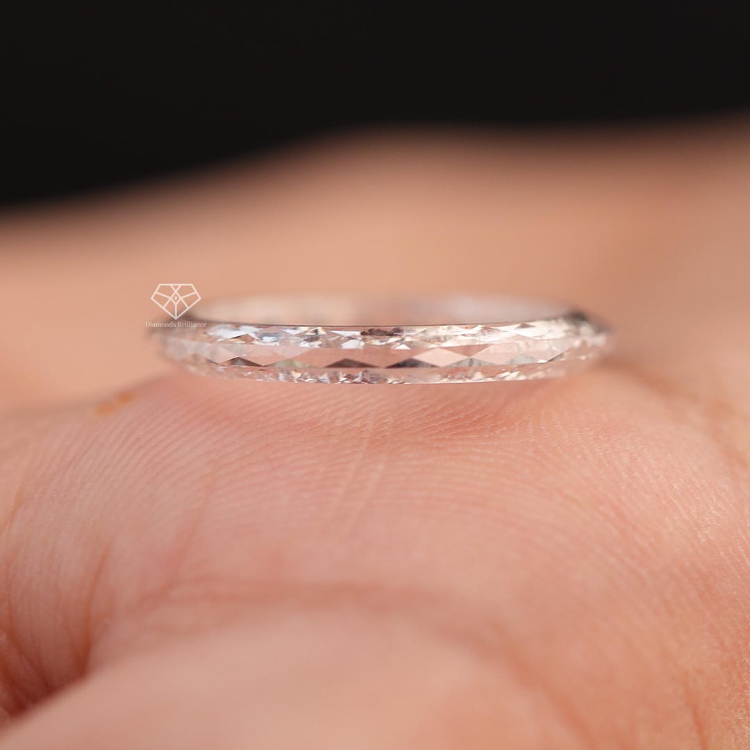 Solid Laboratory-grown Single-crystal Diamond Ring, Single Crystal ...