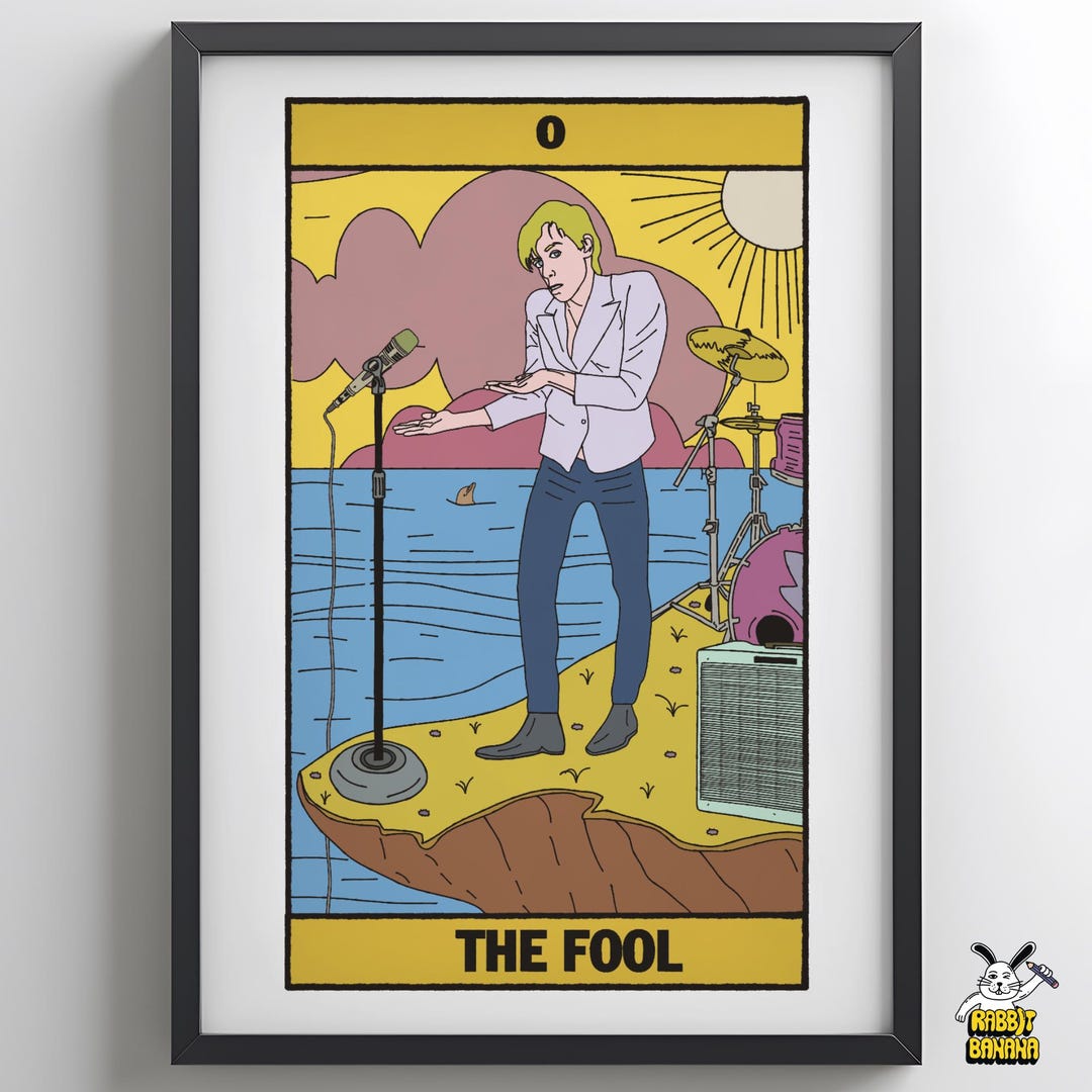 The Fool – Proto-punk Inspired Tarot Art Print | Ta-rock Collection - Etsy