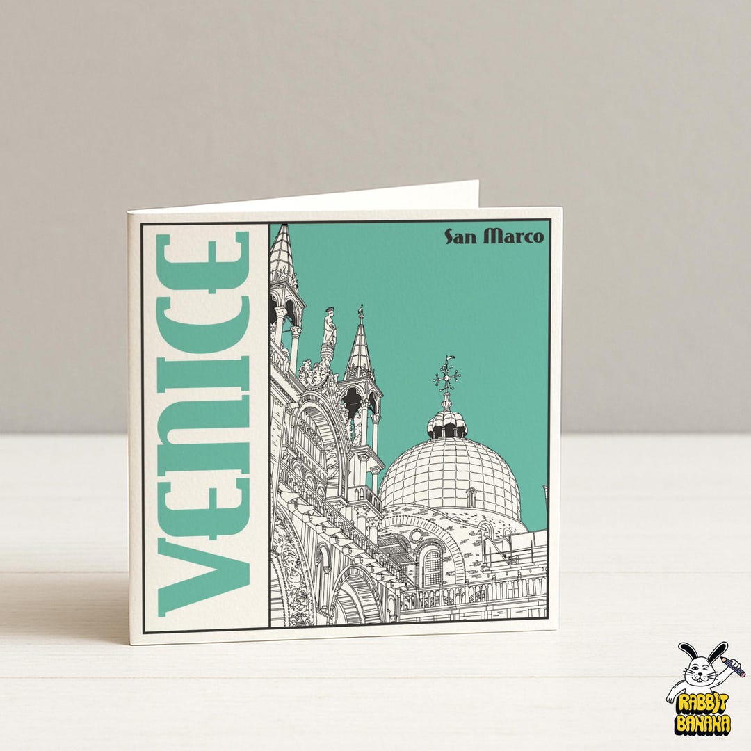 Venice Art Print Greeting Card – San Marco Architecture, Travel Gift - Etsy