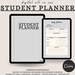 EDITABLE Student Digital Planner Academic Planner College Planner ...