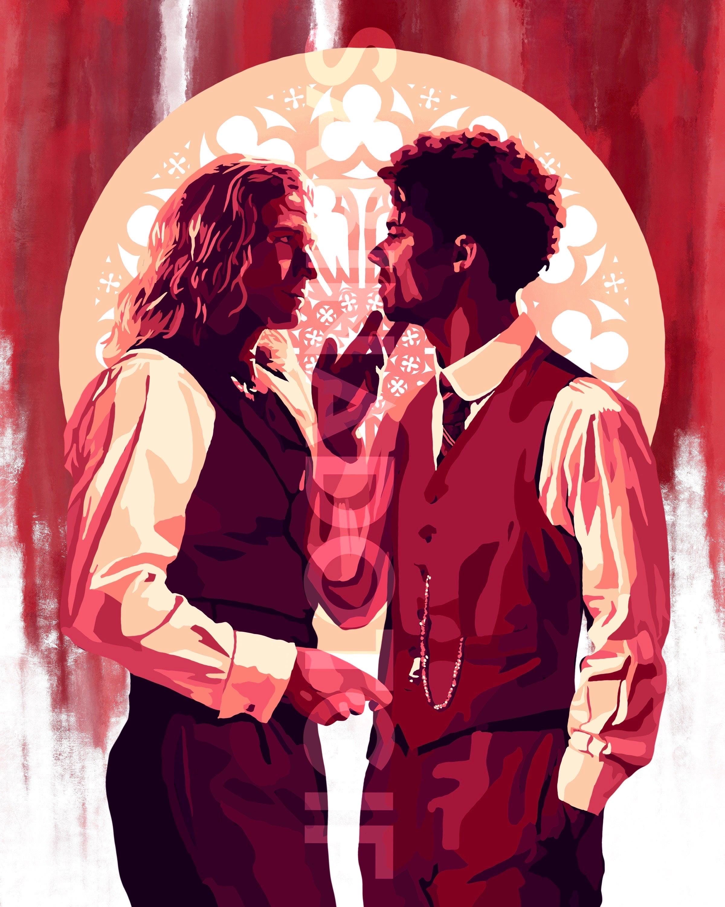 Lestat and Louis Art Print: Interview With the Vampire Fan Art (8”x10 ...