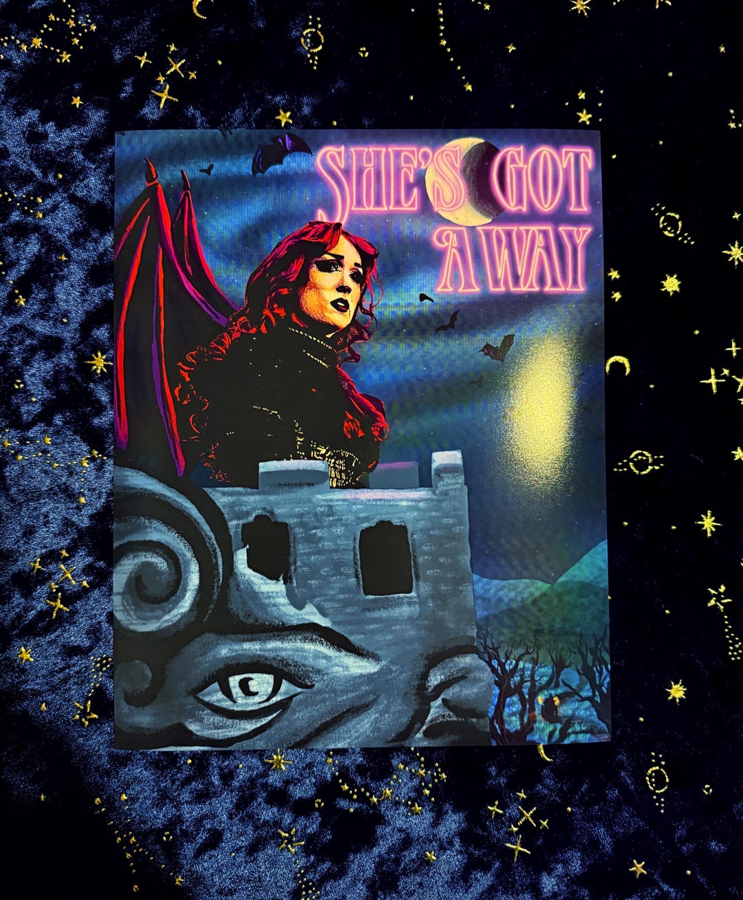 Vampire Chappell Art Print | 80s Goth Roan Artwork (8"x10") - Etsy
