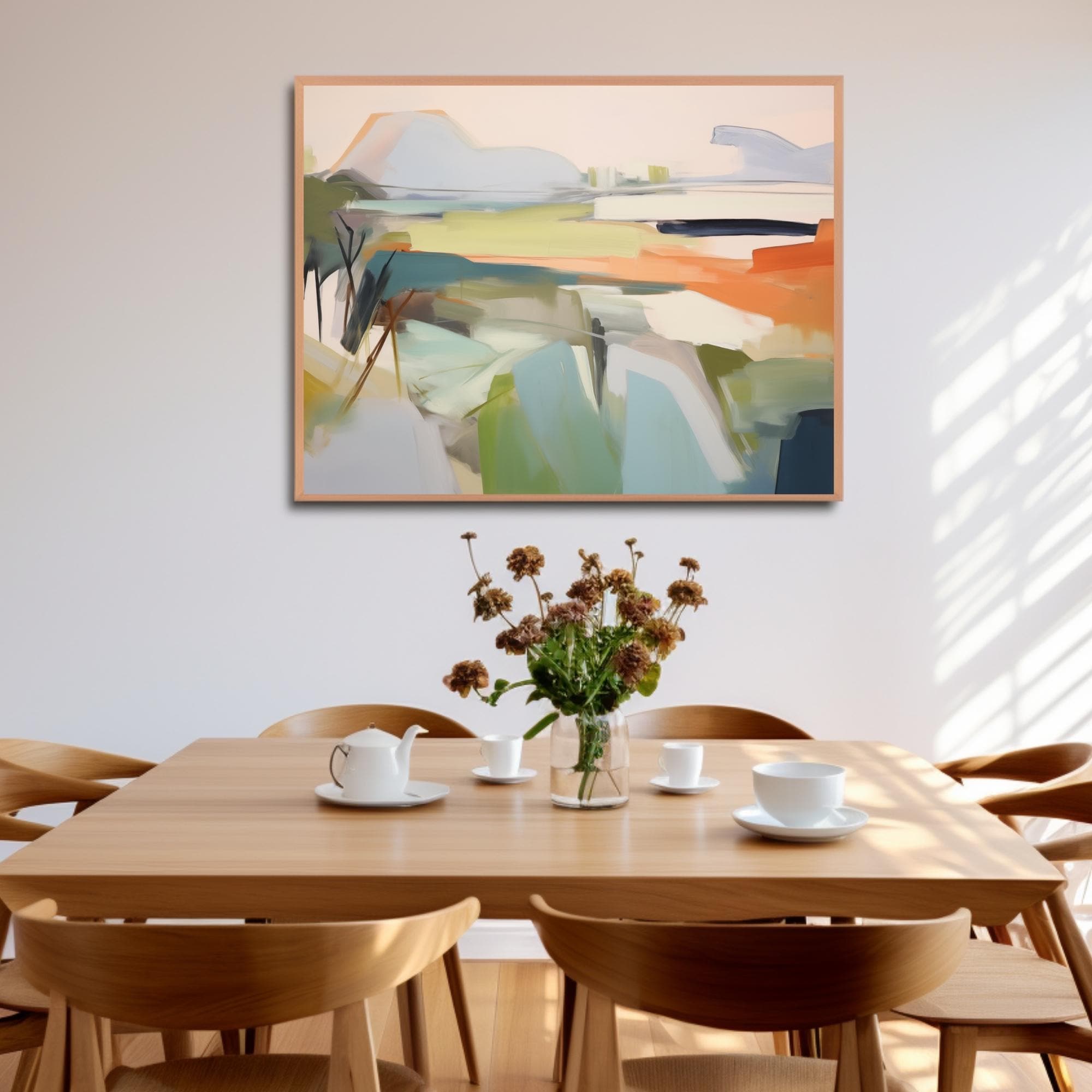 Abstract Landscape Painting, Large Landscape Art Print, Modern Wall Art ...