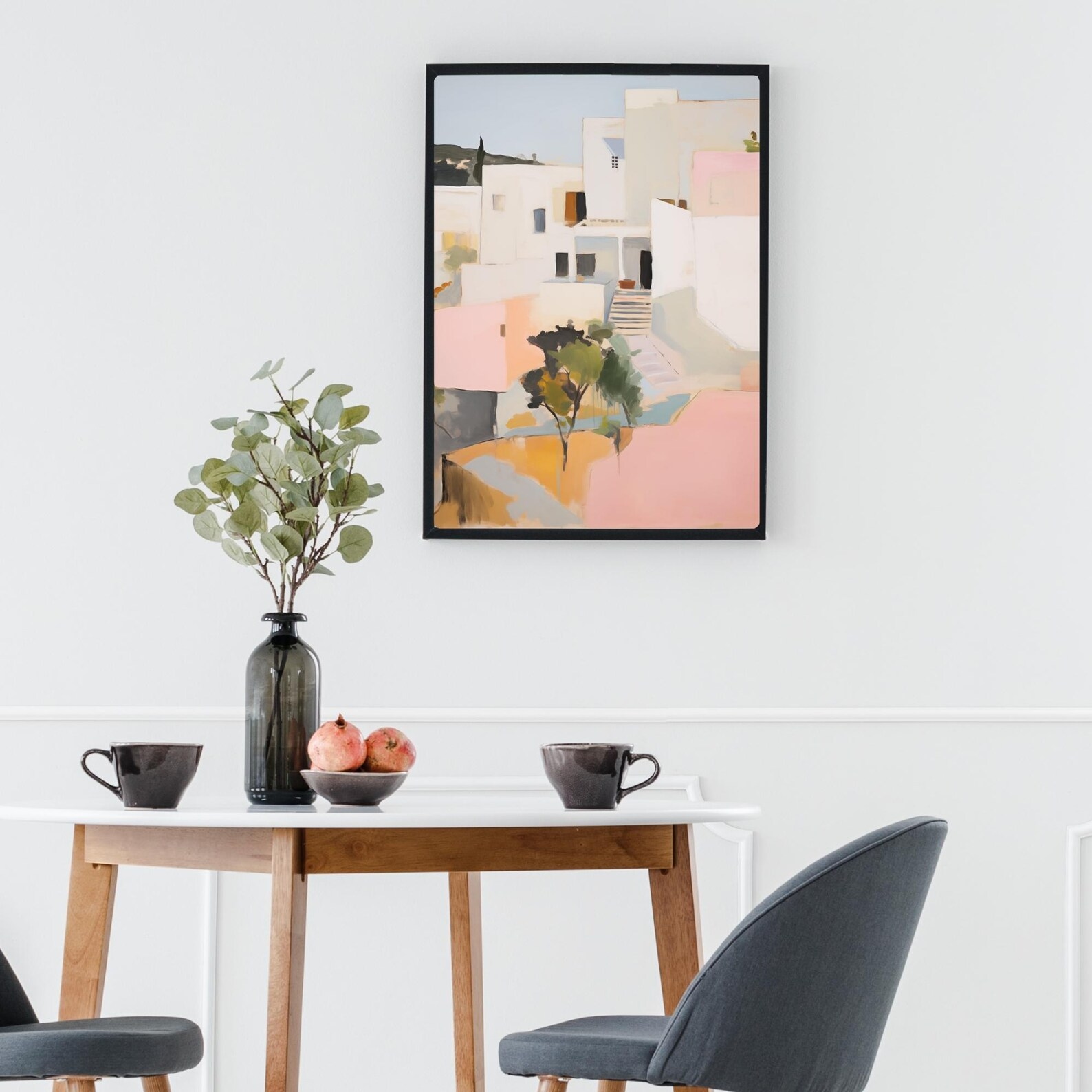 Ibiza Print, Ibiza Watercolor Painting, Spain Travel Poster, Mediterranean Art Print, Abstract ...