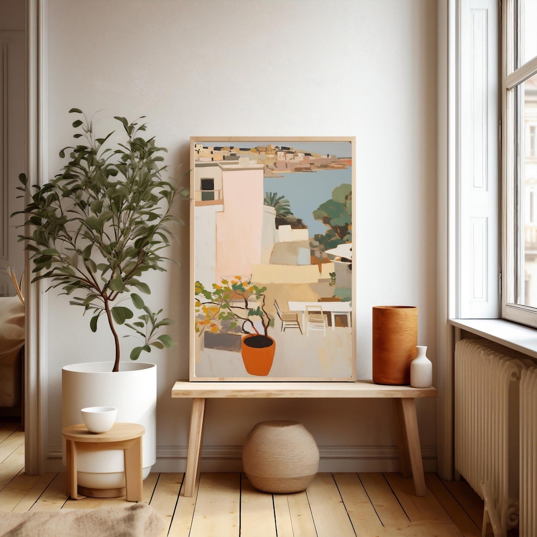 Mallorca Art Print, Mallorca Watercolor Painting, Spain Travel Print ...