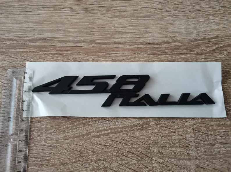 Ferrari 458 Italia Black Lettering Emblem Logo - Etsy