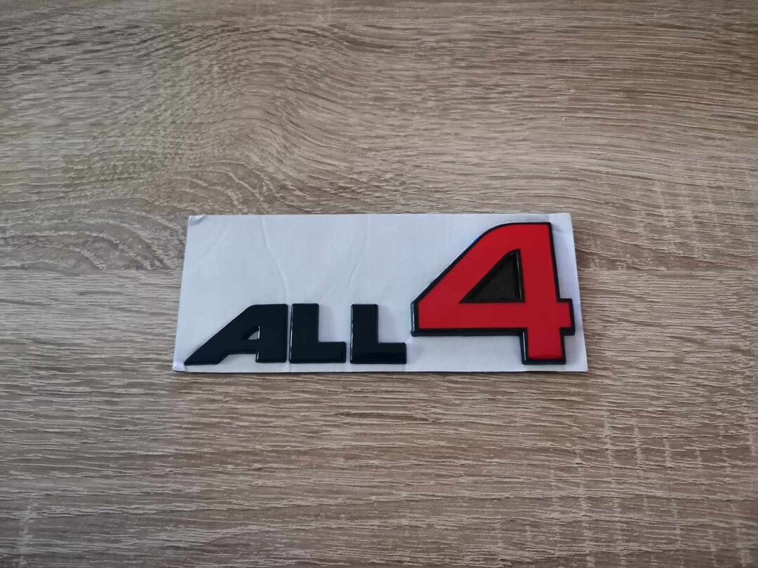 Mini Cooper All 4 Black With Red Emblem Logo - Etsy
