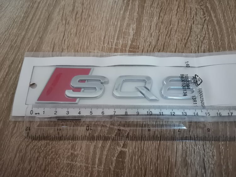 Audi SQ8 Silver Emblem Logo - Etsy