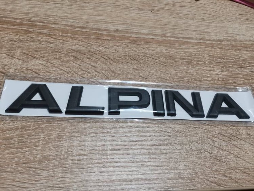 BMW Alpina Black Lettering Emblem Logo - Etsy