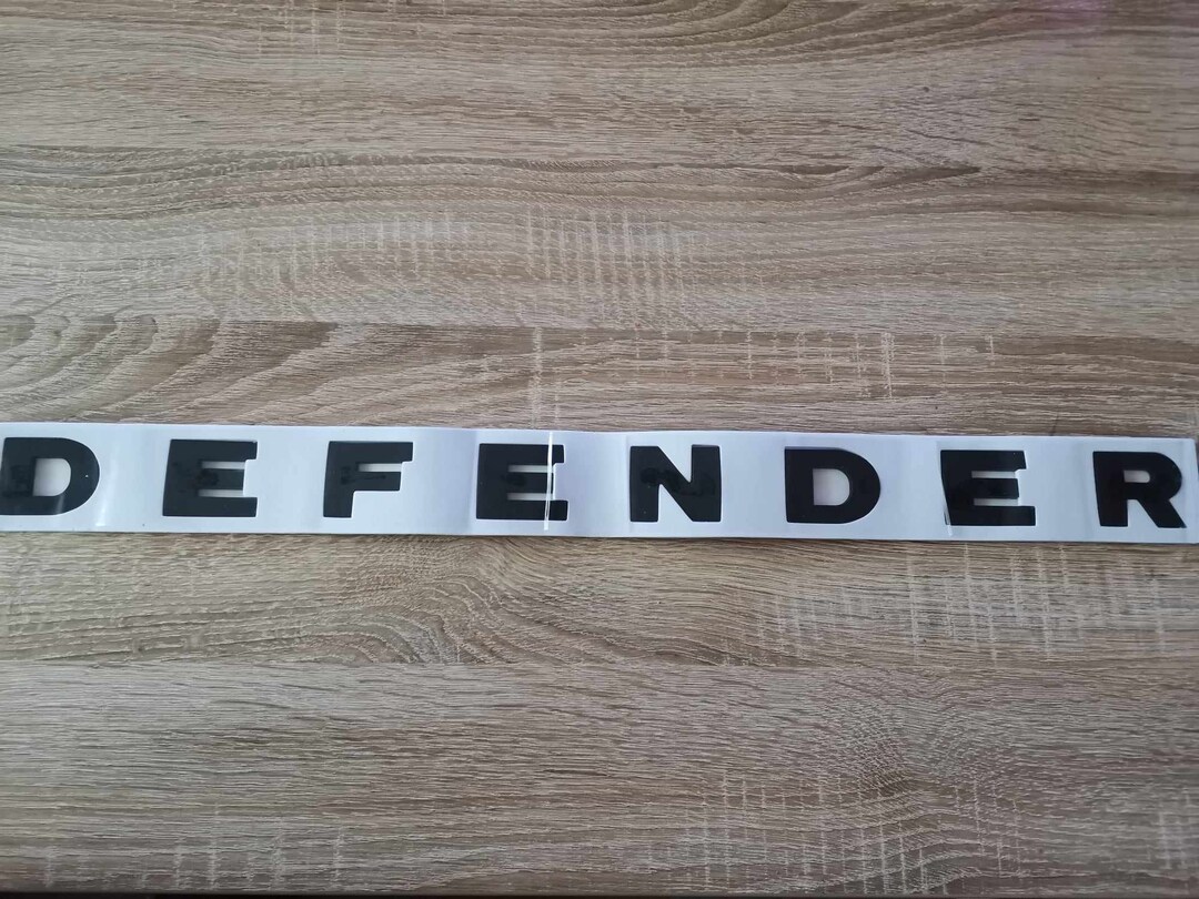 Land Rover Defender Lettering Black Emblem Logo - Etsy
