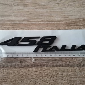 Ferrari 458 Italia Black Lettering Emblem Logo - Etsy