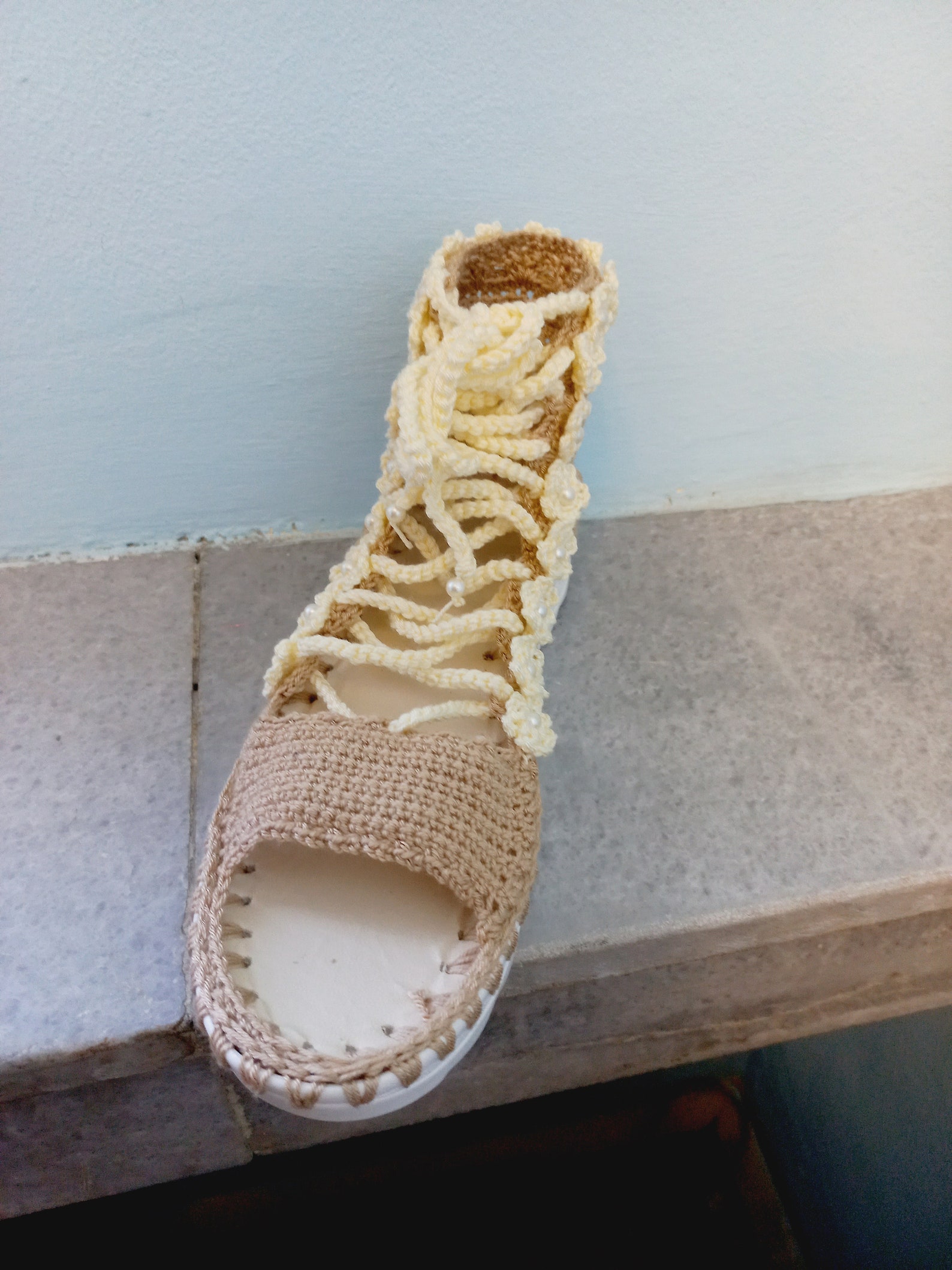 Knitted Sandals,flover Sandals, Shoes With Soles, Shoes for Women ...