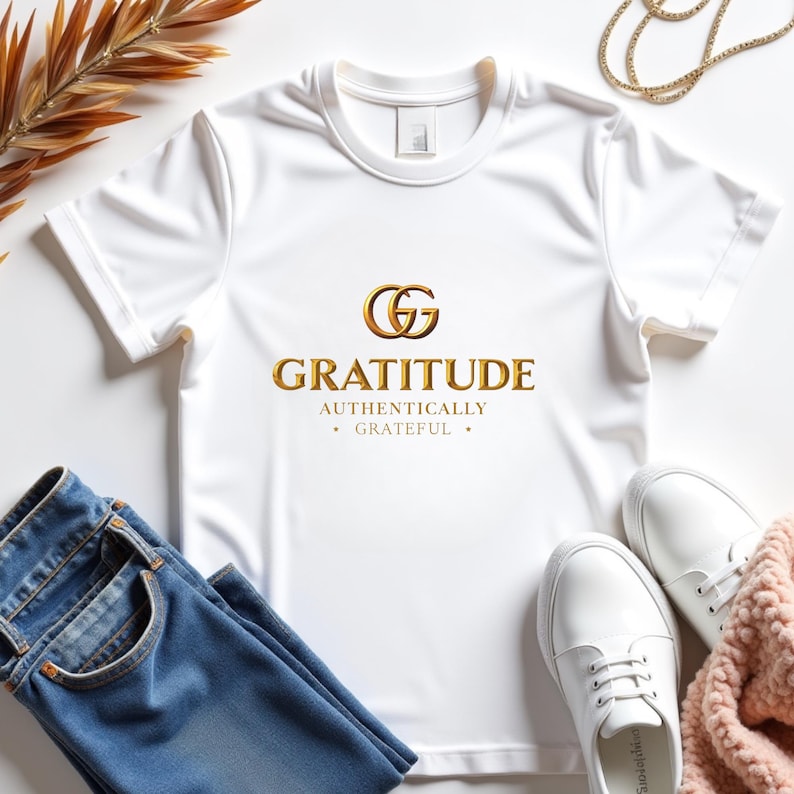 GRATITUDE T-shirt ,authentically Grateful Gucci Parody Tee ,funny Spiritual Graphic Shirt ,witty ...