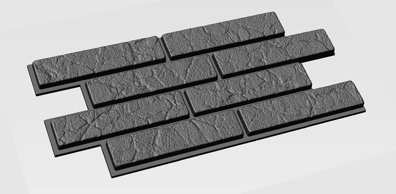 CNC Ready 3D Interlocking Brick Pattern STL File Detailed & Scalable ...