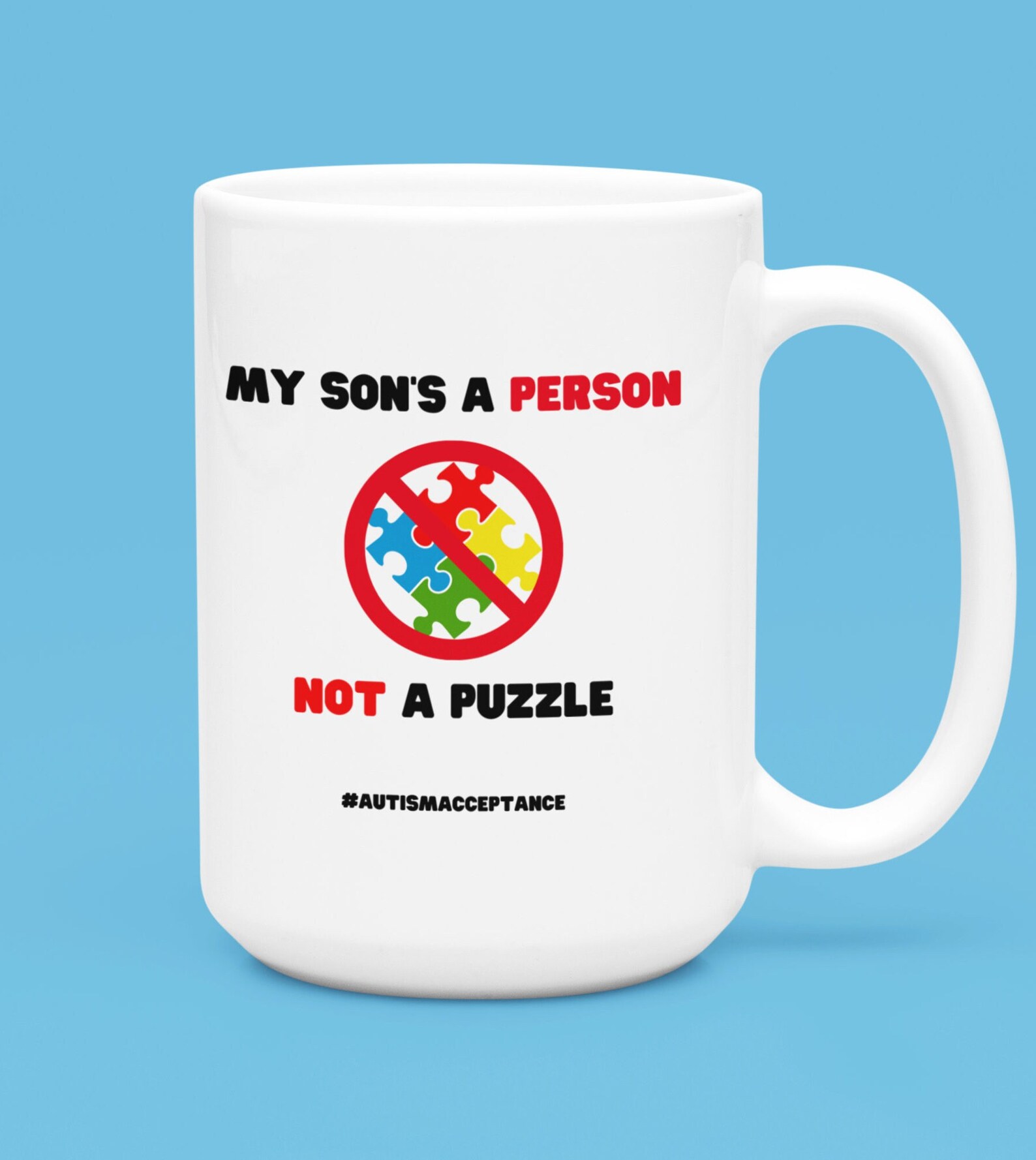 Autism Acceptance PNG Son Not Puzzle Image for Crafts Printable Clipart ...